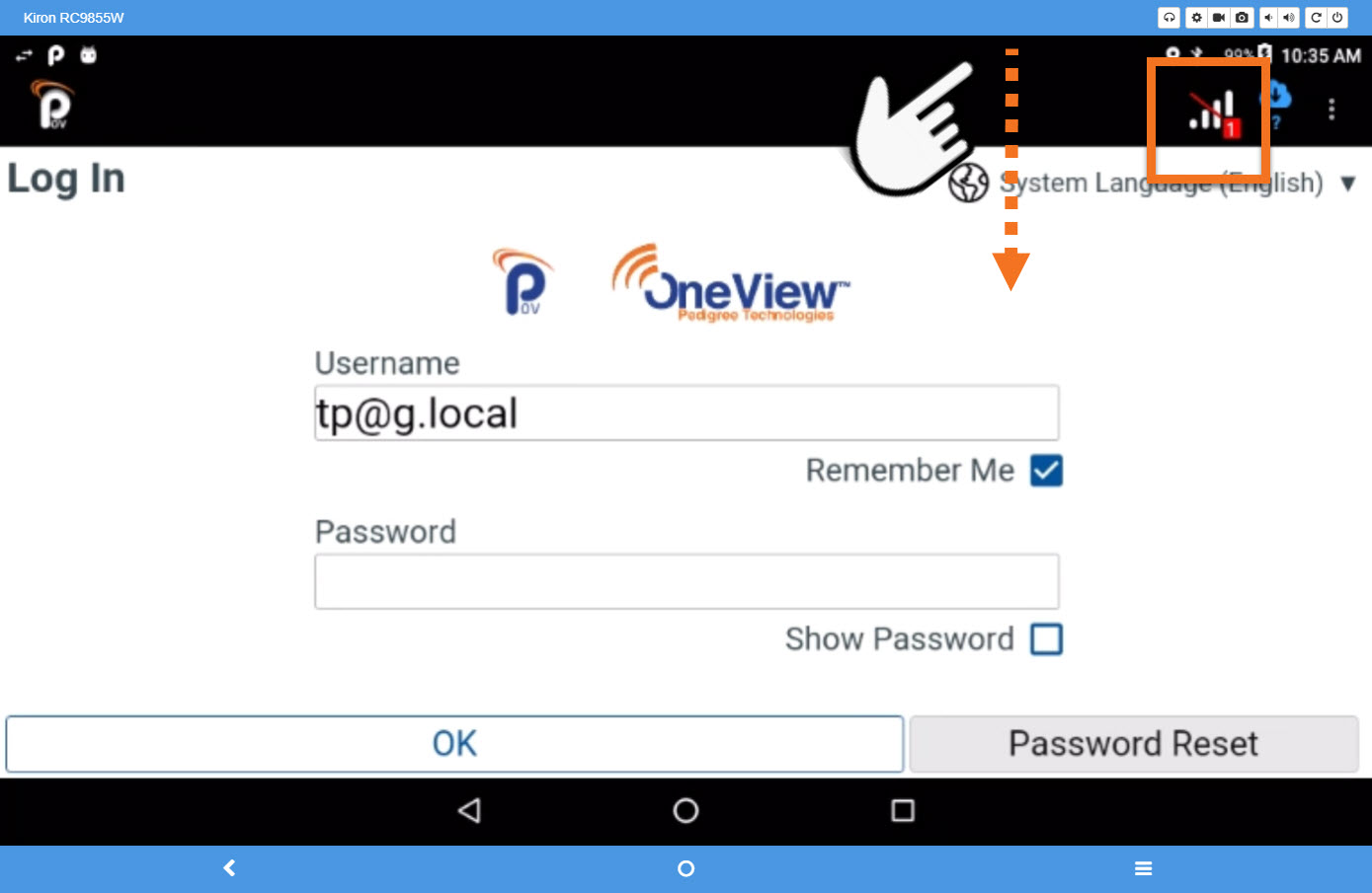 Connect Flex Tablet to WiFi