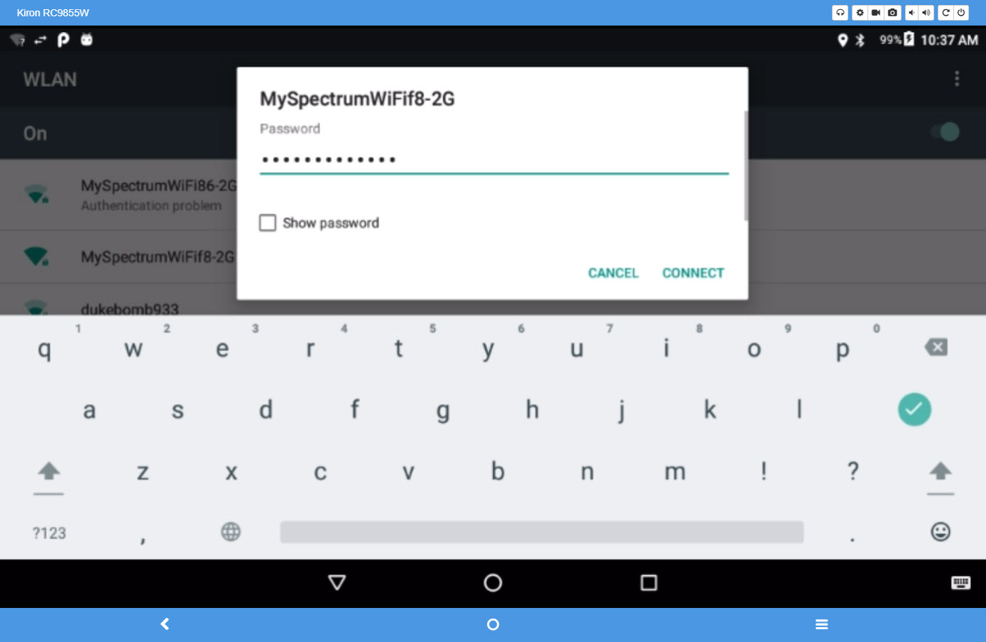 Connect Flex Tablet to WiFi
