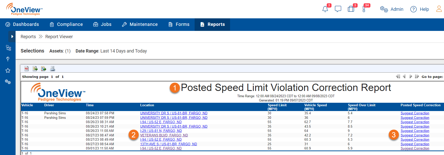 Posted Speed Limit Corrections Process