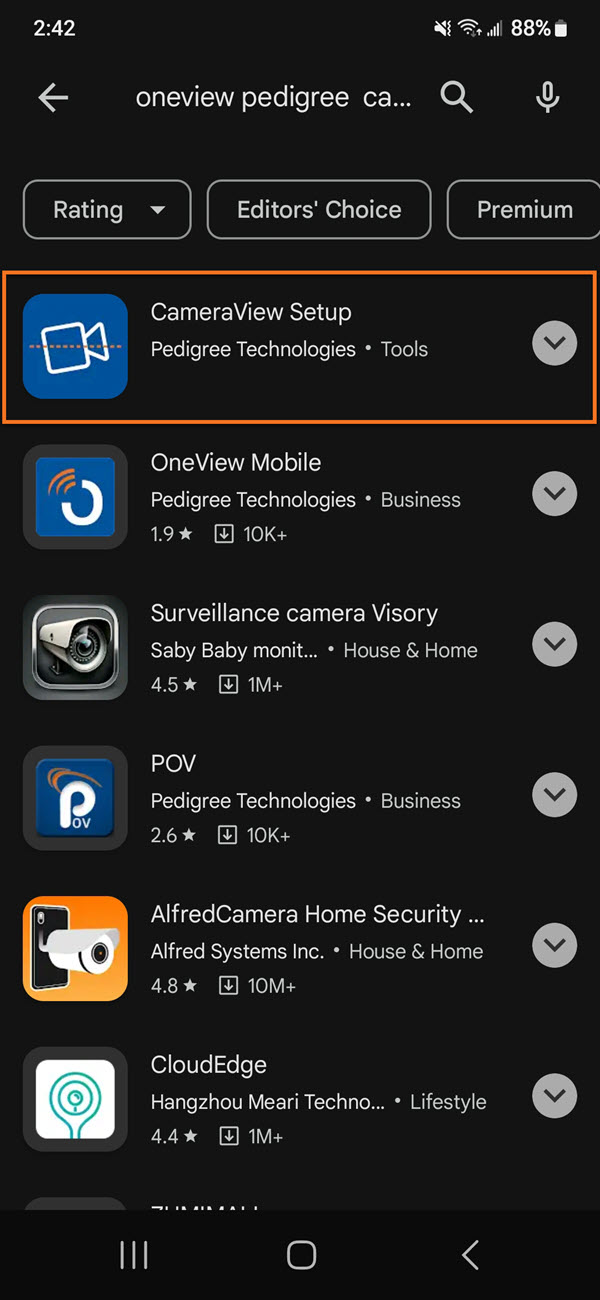 CameraView Install App