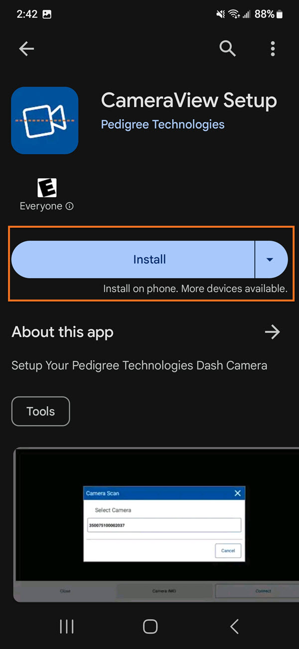CameraView Install App