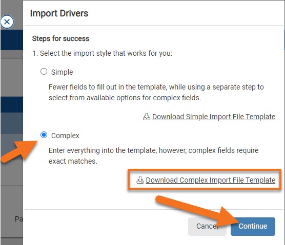 Import Drivers